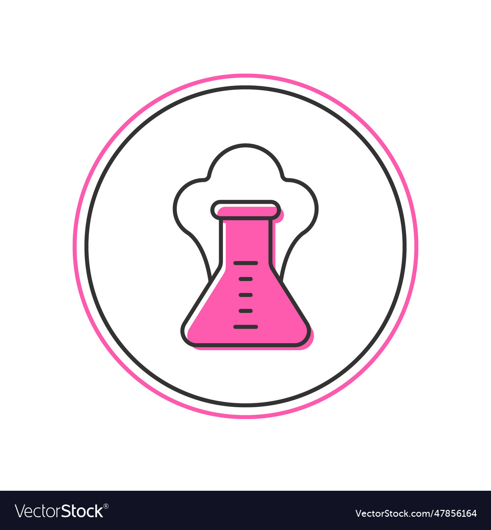 Filled outline chemical experiment explosion in Vector Image Filled outline chemical experiment explosion in Vector Image