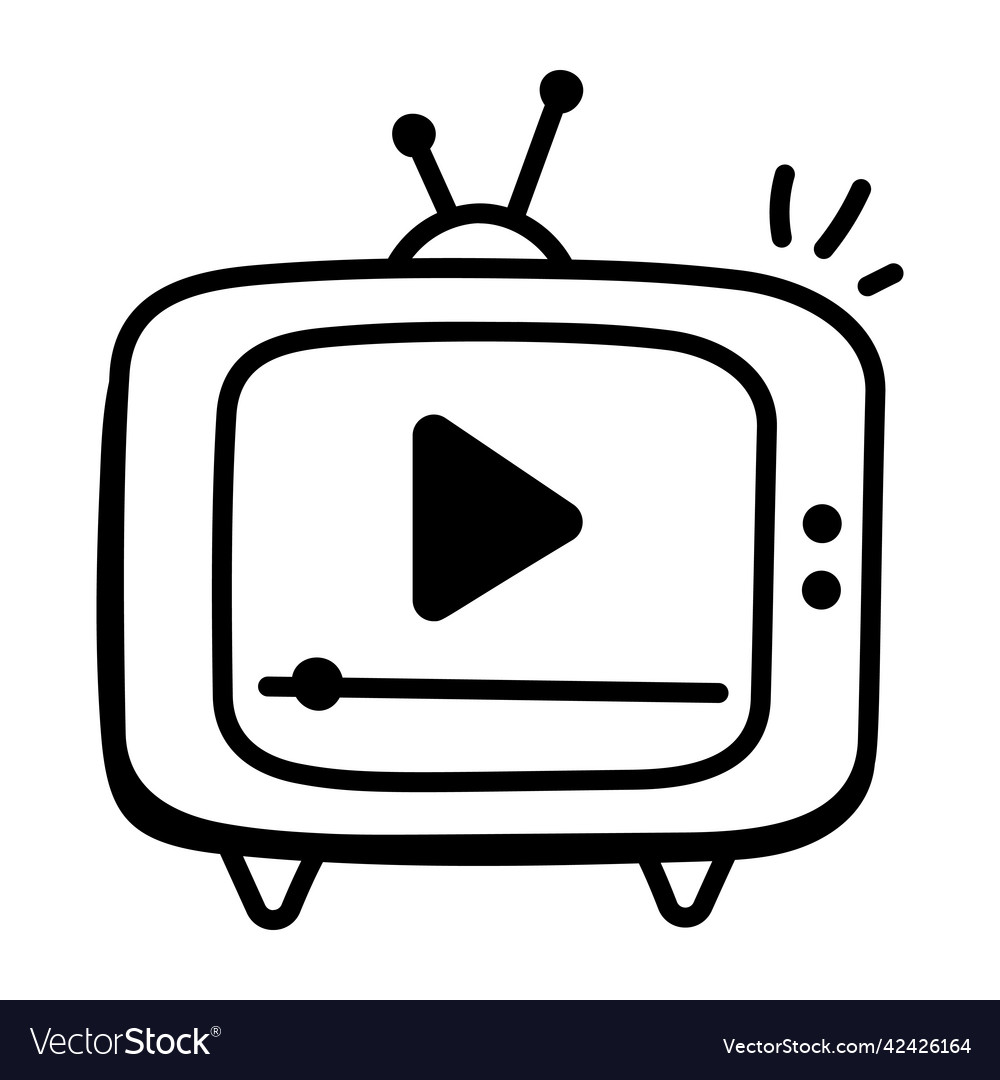 Telecasting Royalty Free Vector Image - VectorStock