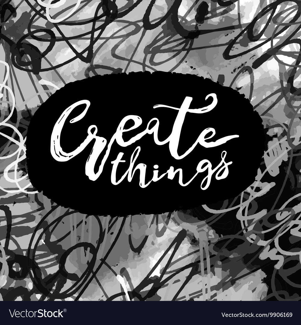Create things Royalty Free Vector Image - VectorStock