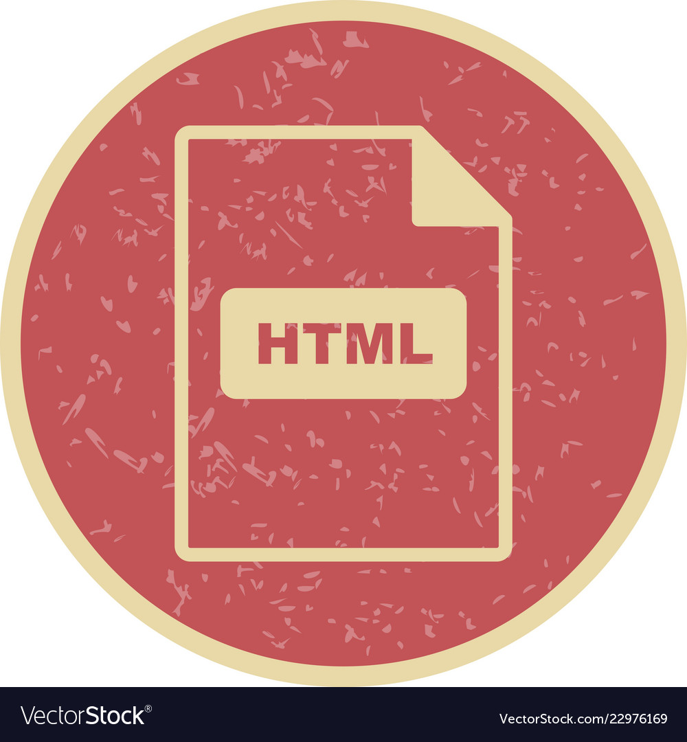 Html icon Royalty Free Vector Image - VectorStock