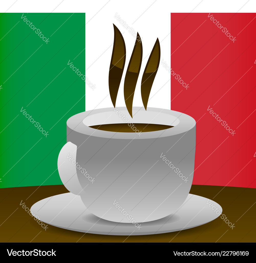 Italian coffee Royalty Free Vector Image - VectorStock