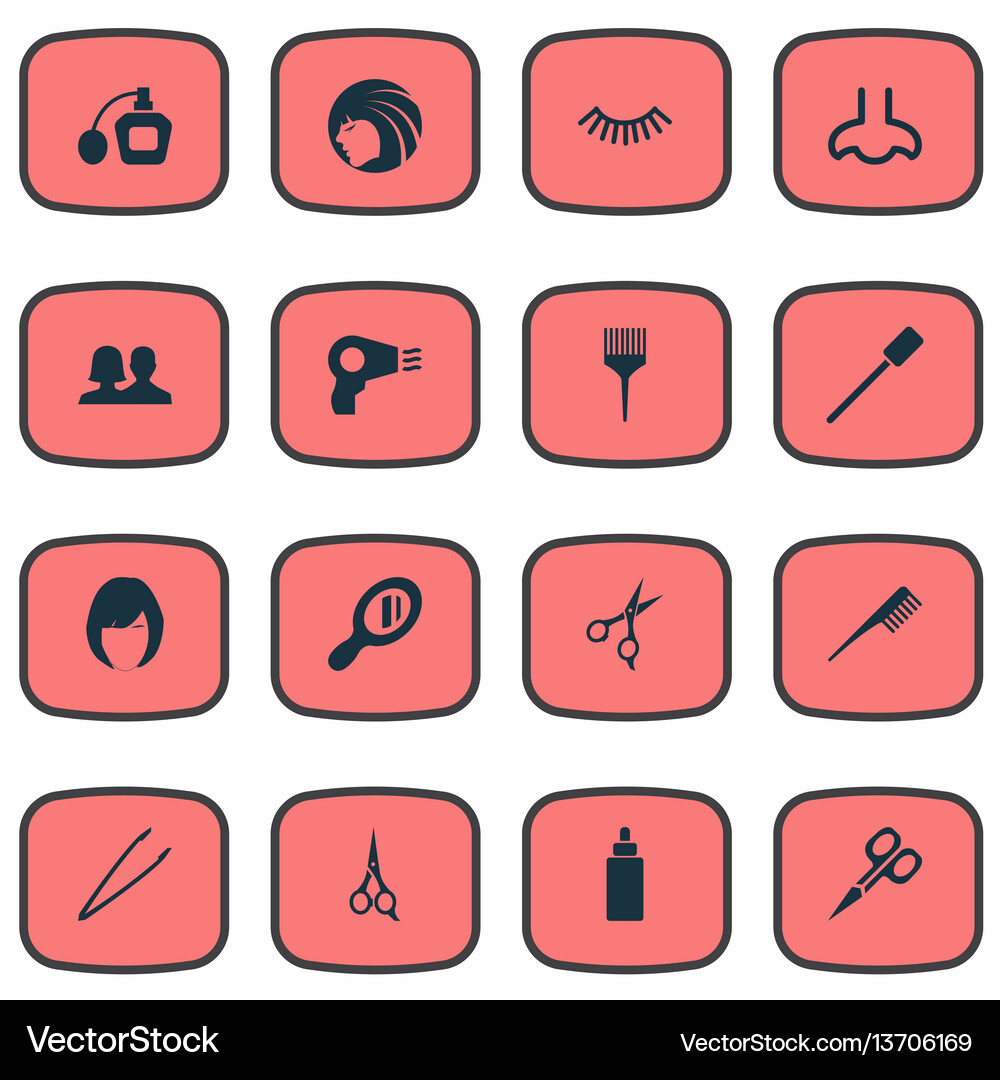 Set of simple spa icons Royalty Free Vector Image