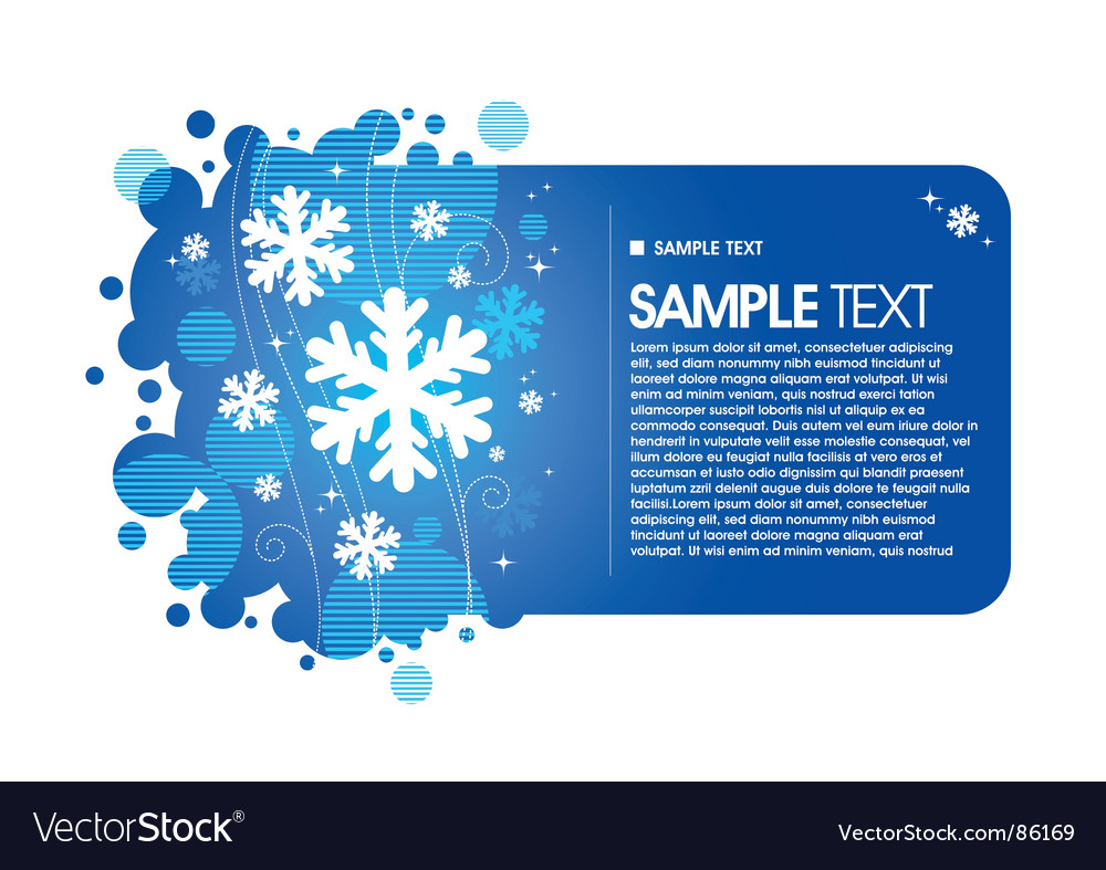 Winter frame Royalty Free Vector Image - VectorStock