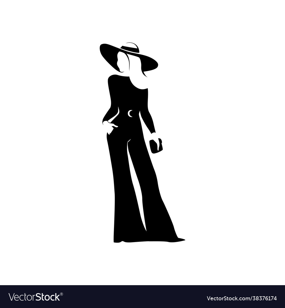 Beautiful young lady portrait isolated awesome Vector Image