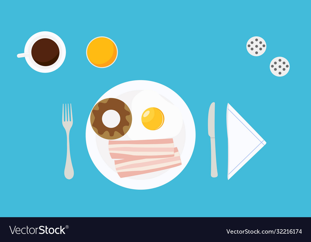 Breakfast Royalty Free Vector Image - VectorStock