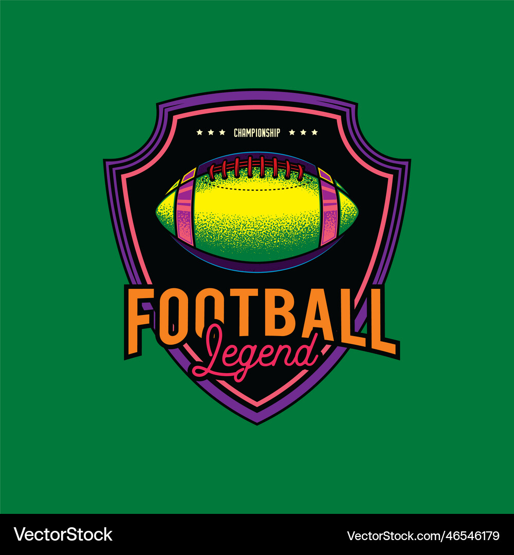 American football Royalty Free Vector Image - VectorStock