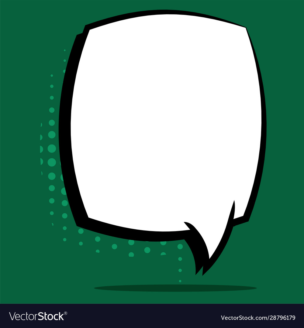 Comic speech bubble Royalty Free Vector Image - VectorStock