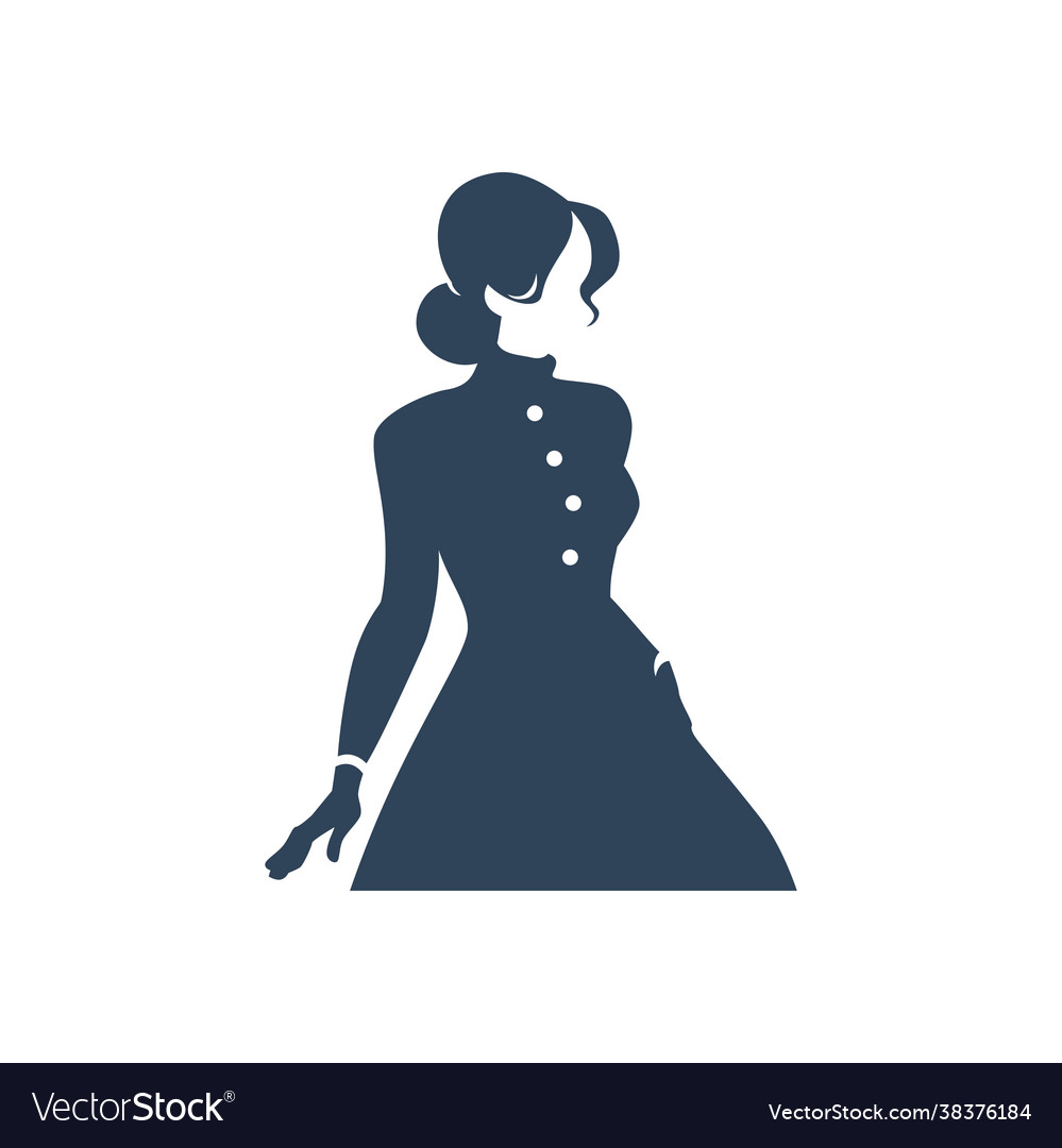 Beautiful young lady portrait isolated awesome Vector Image