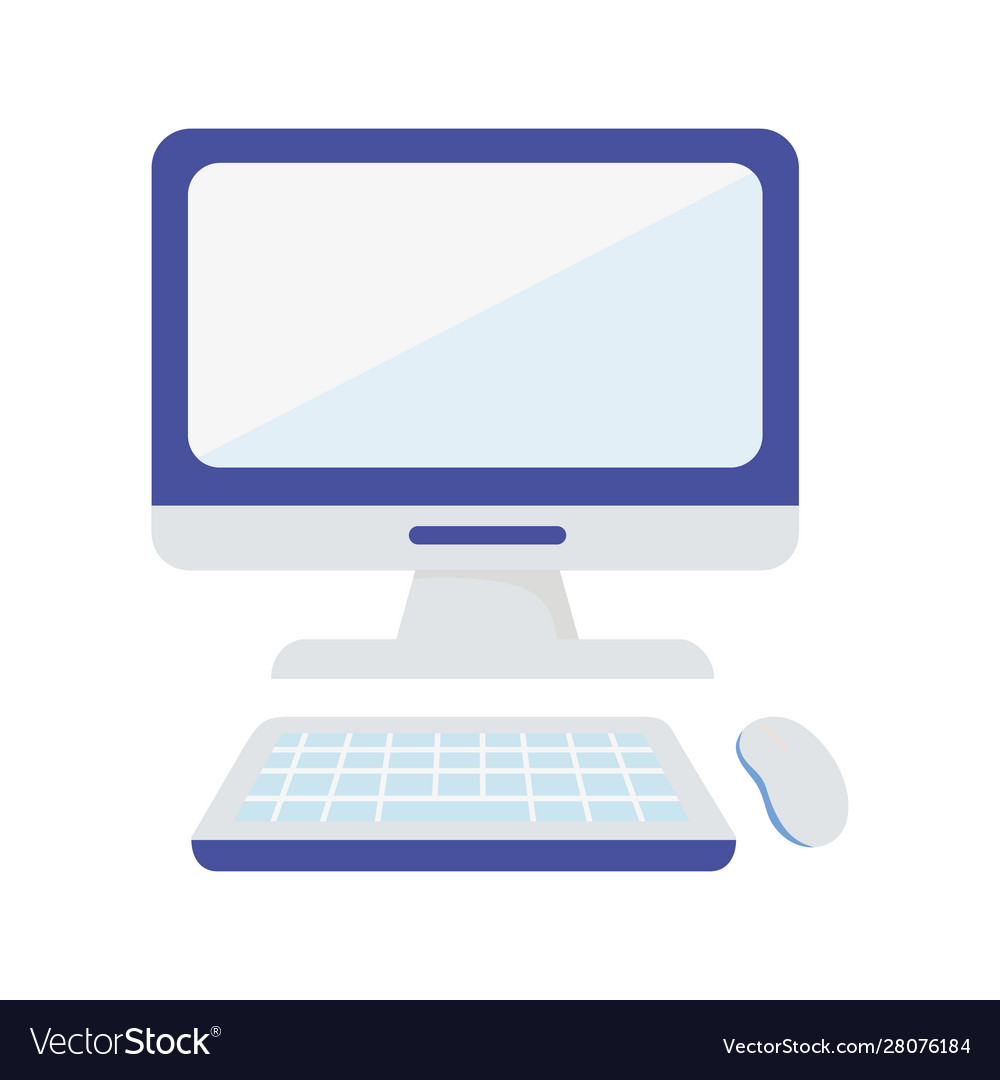 Computer keyboard mouse device technology Vector Image