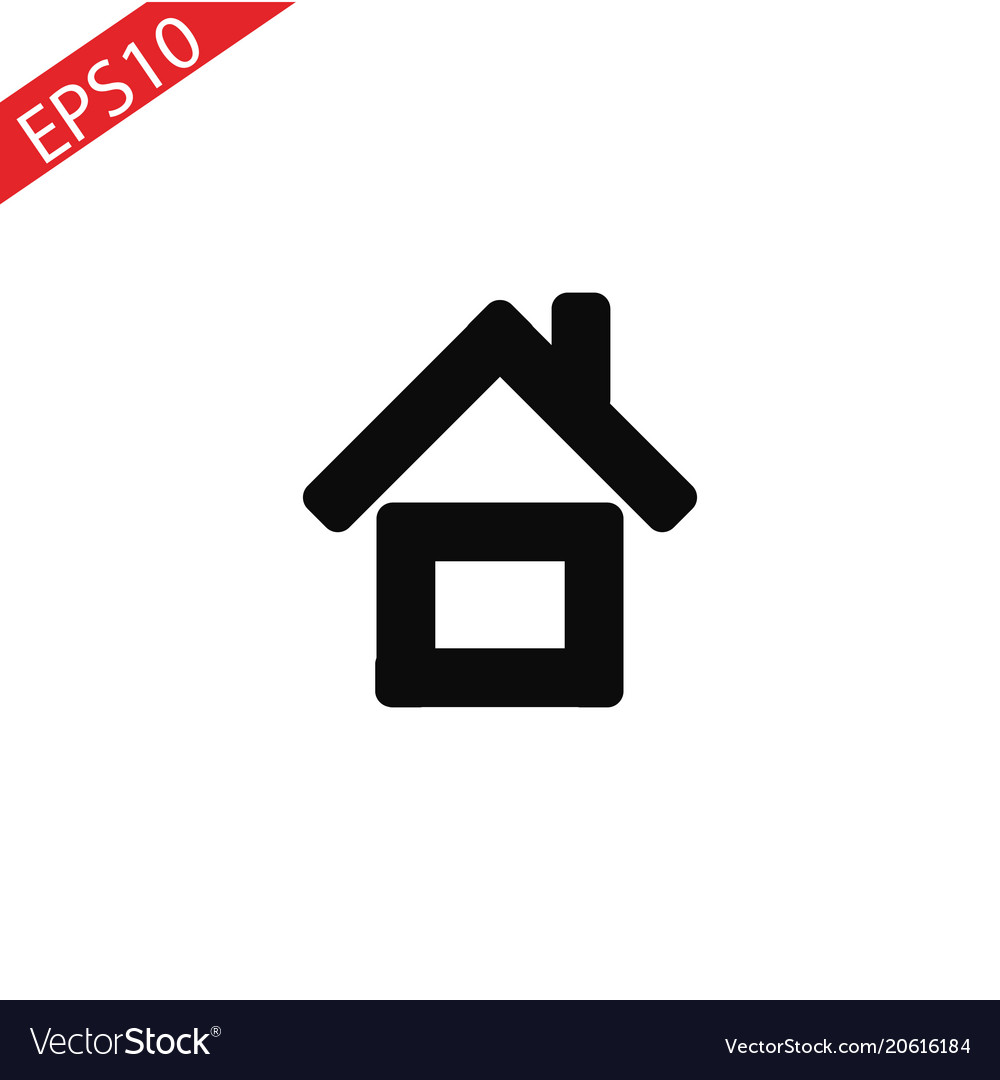 Home Icon Simple Flat Symbol Perfect Royalty Free Vector