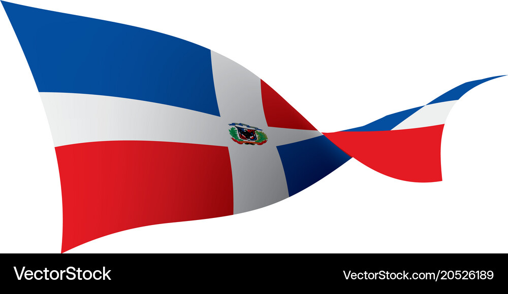 Dominicana flag Royalty Free Vector Image - VectorStock