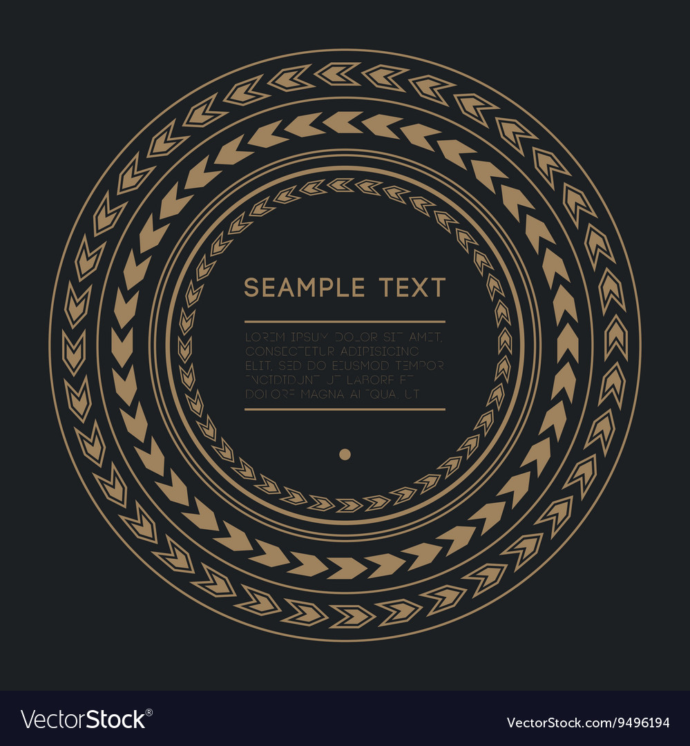Circle ornamental decorative frame Royalty Free Vector Image Circle ornamental decorative frame Royalty Free Vector Image