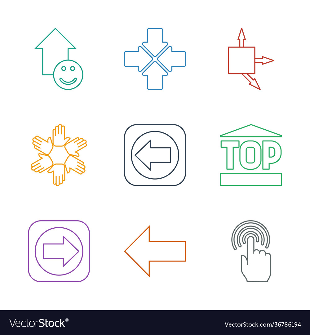 Cursor icons Royalty Free Vector Image - VectorStock