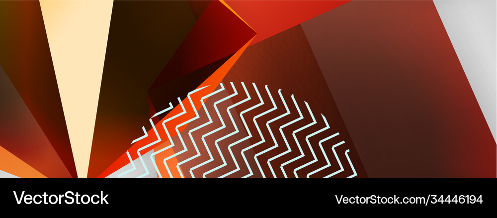 Low poly 3d geometric shapes minimal abstract Vector Image