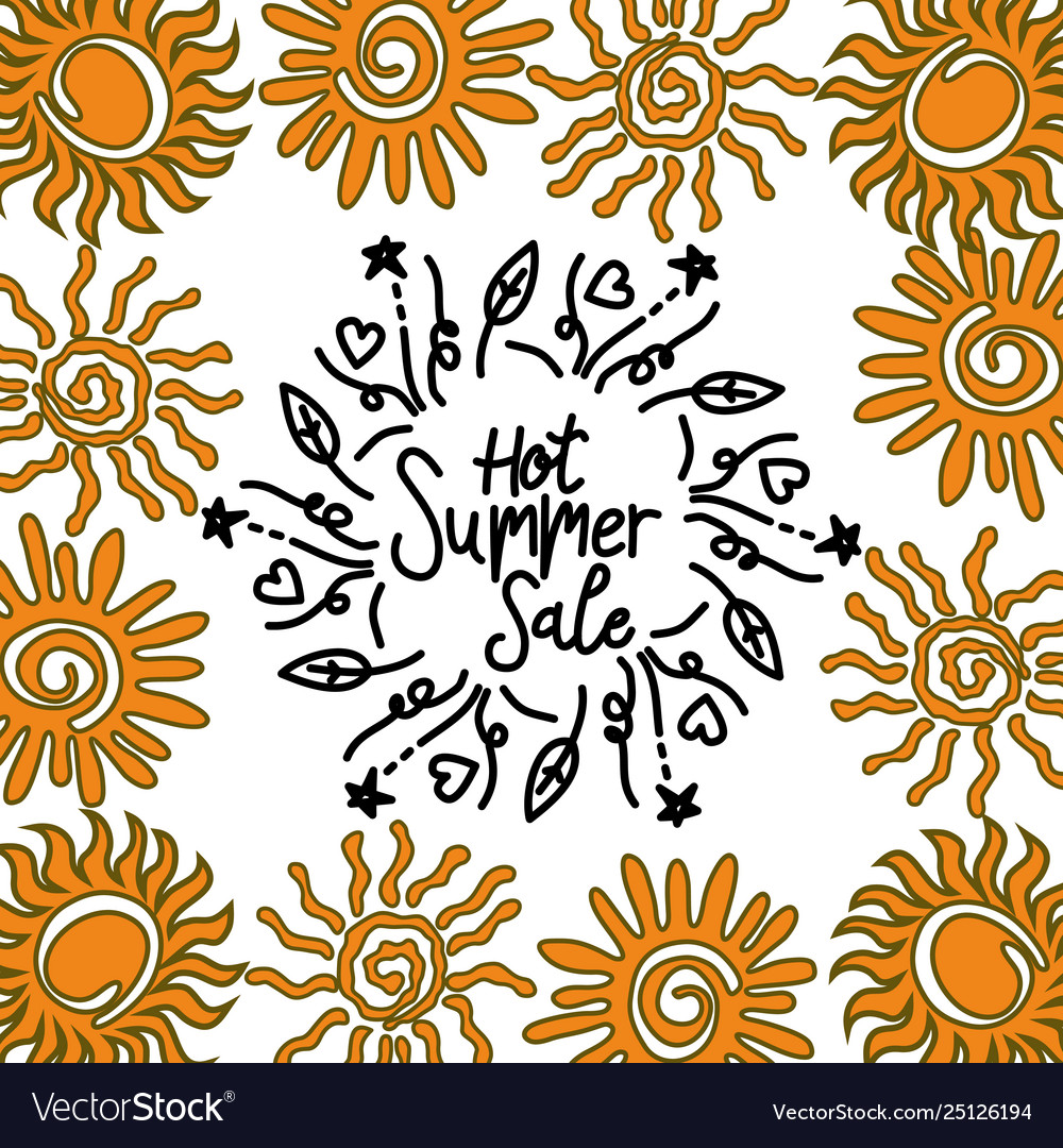 Summer frame text template background Royalty Free Vector