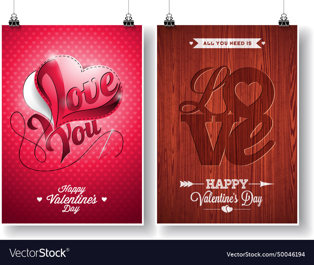 Valentines Poster Valentines Day Party Royalty Free Vector