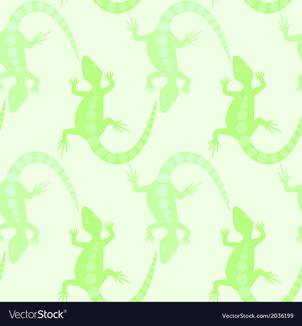 Lizard seamless pattern Royalty Free Vector Image