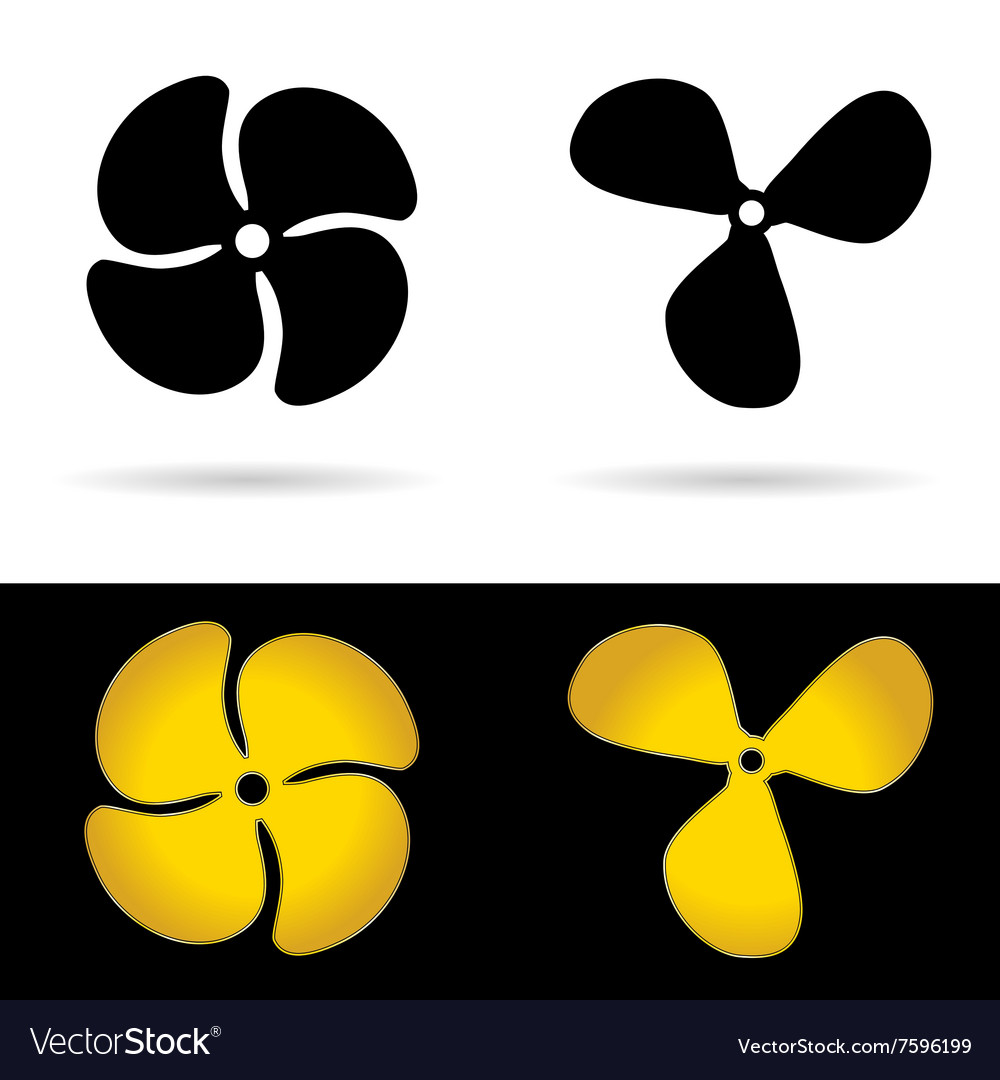 Propeller set Royalty Free Vector Image - VectorStock