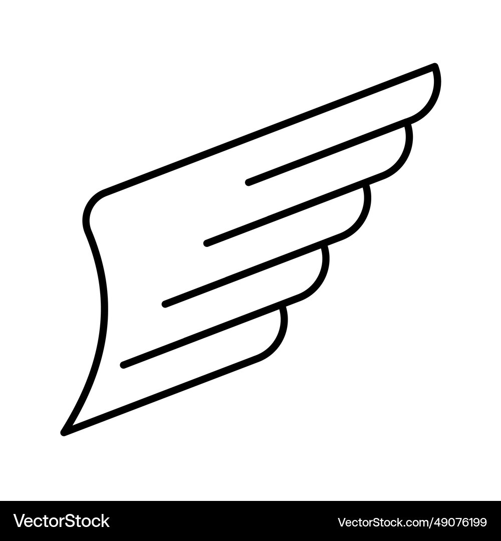 Wing icon Royalty Free Vector Image - VectorStock