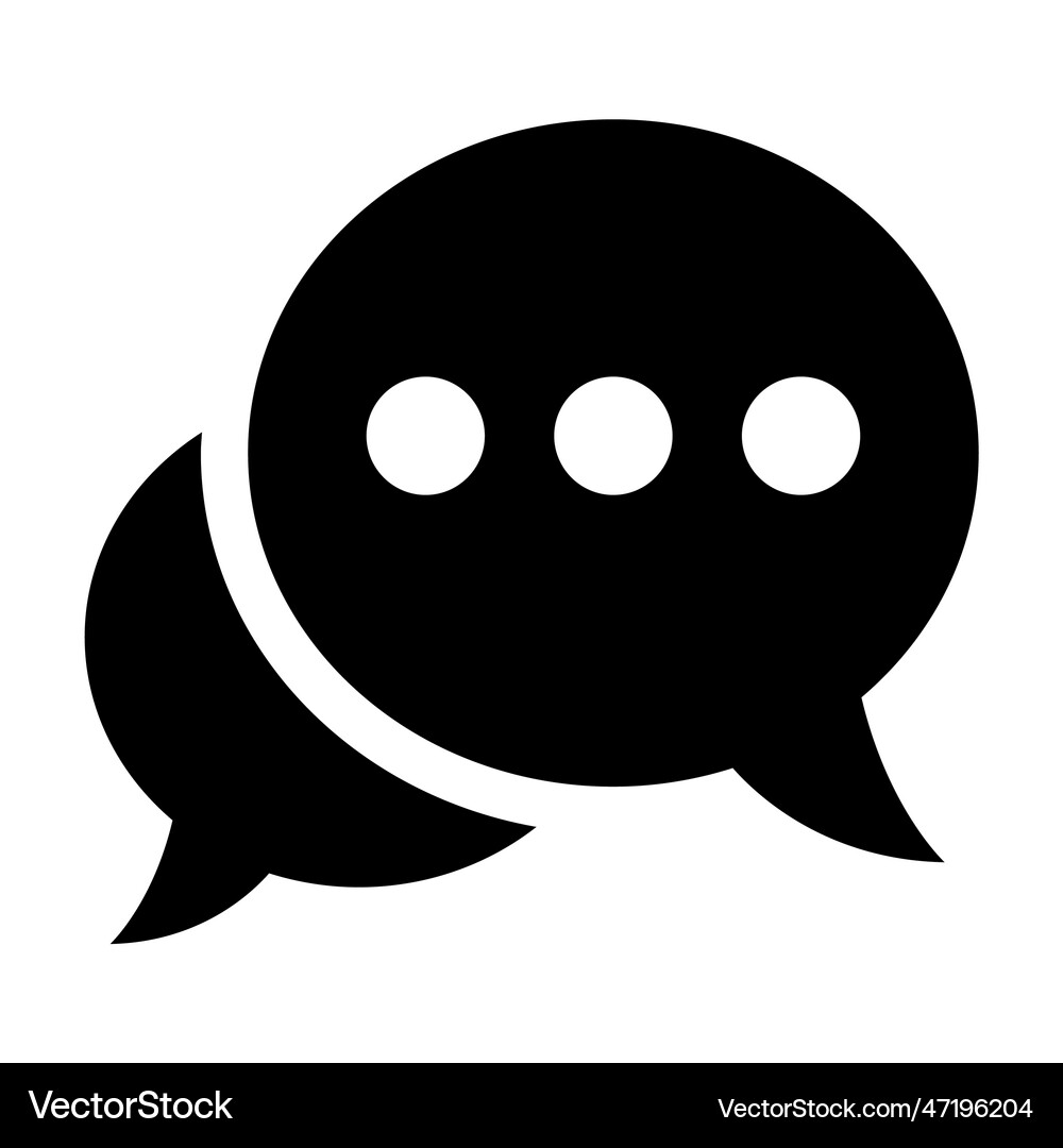 Chat icon Royalty Free Vector Image - VectorStock