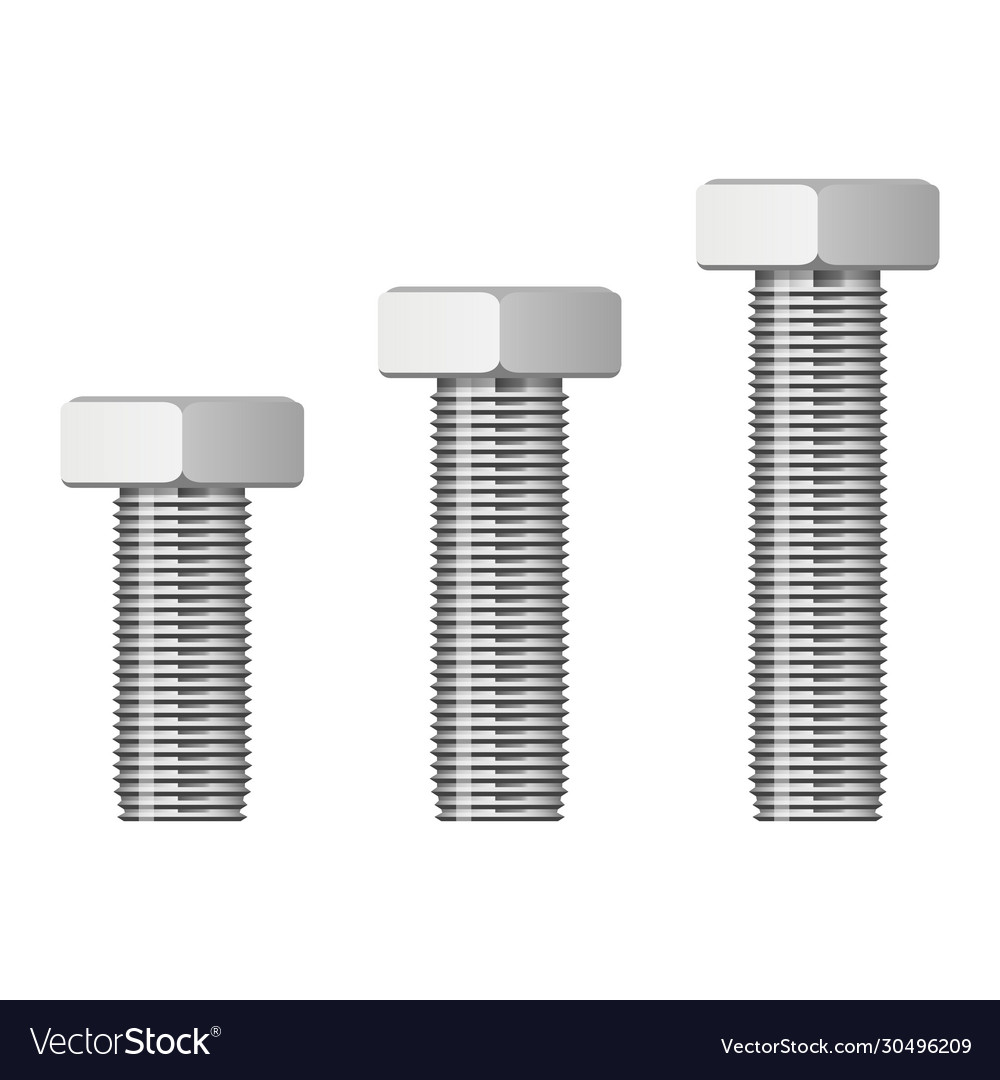 Hex bolt Royalty Free Vector Image - VectorStock