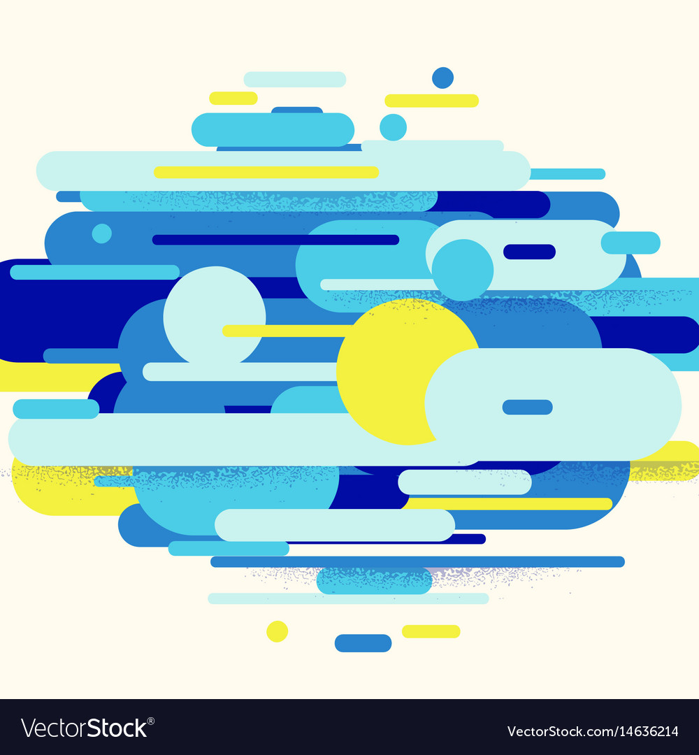 Dynamic composition made Royalty Free Vector Image