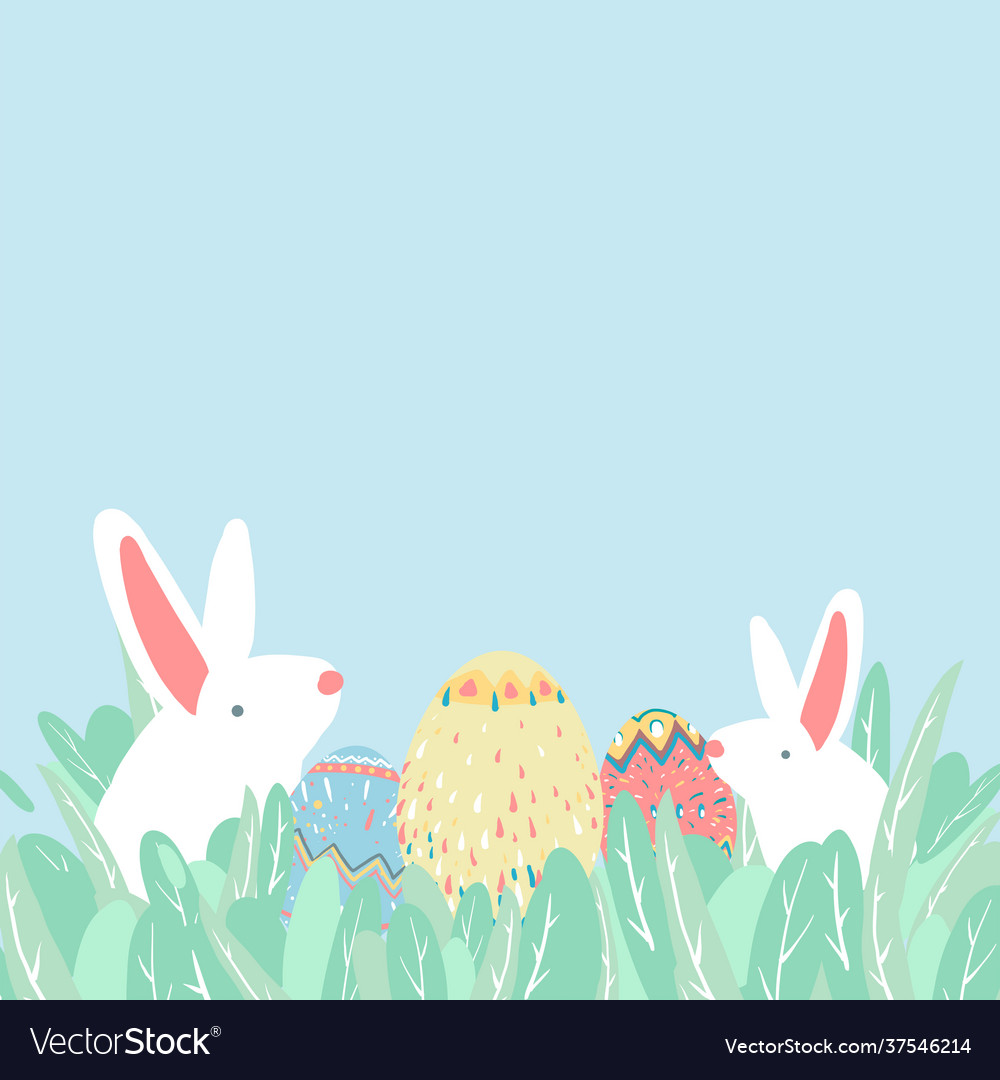 Easter border Royalty Free Vector Image - VectorStock