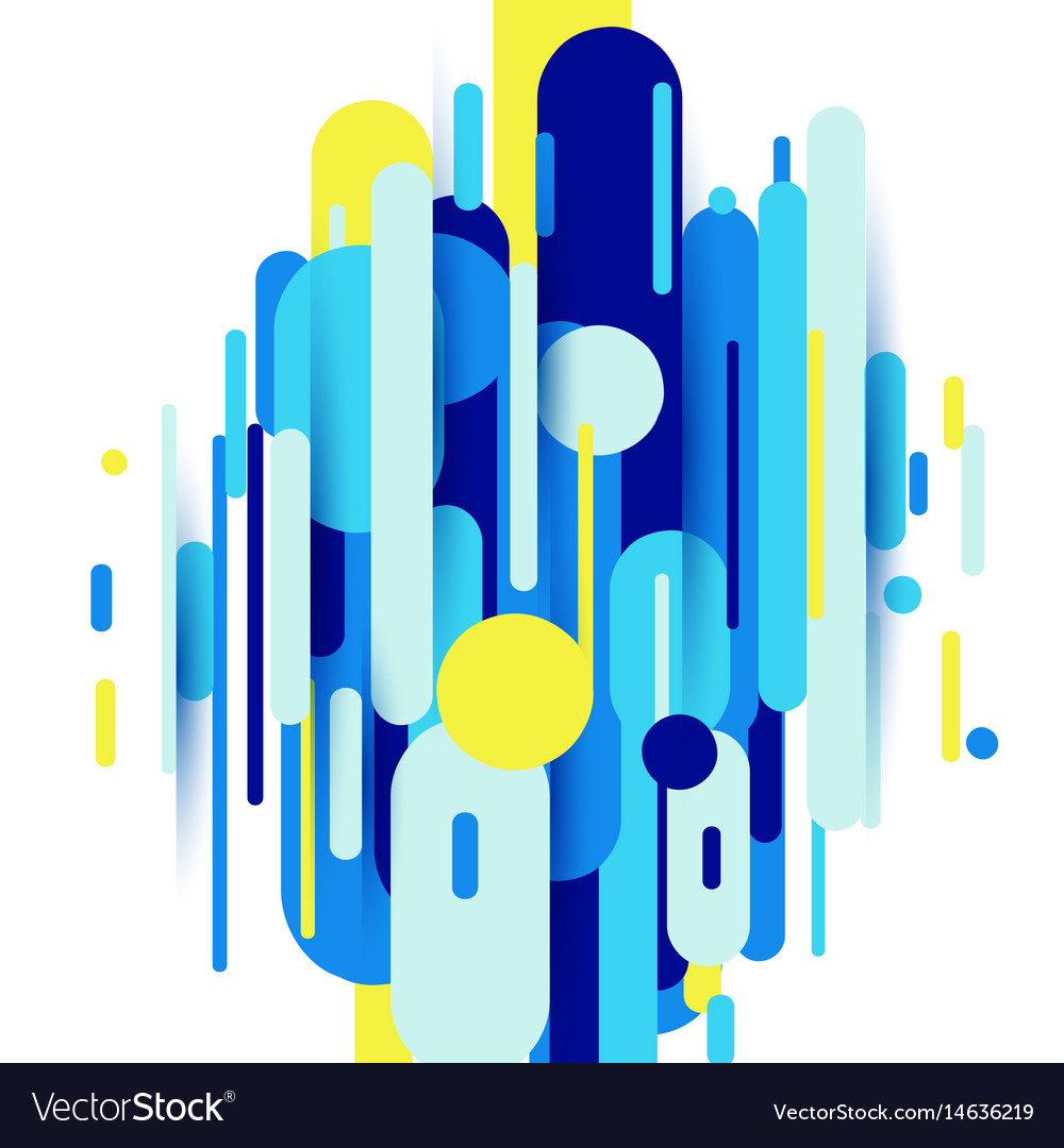 Dynamic composition made Royalty Free Vector Image