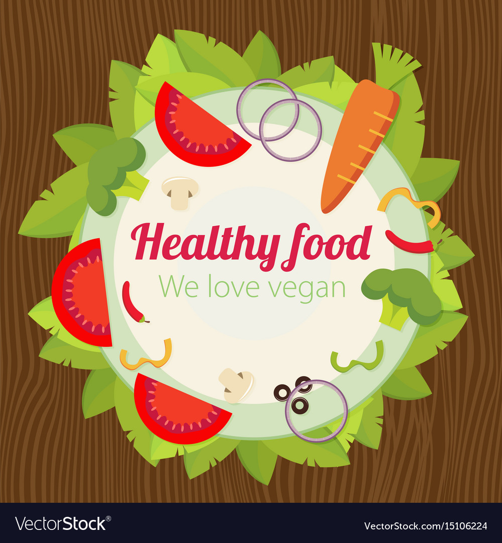 Healthy food Royalty Free Vector Image - VectorStock