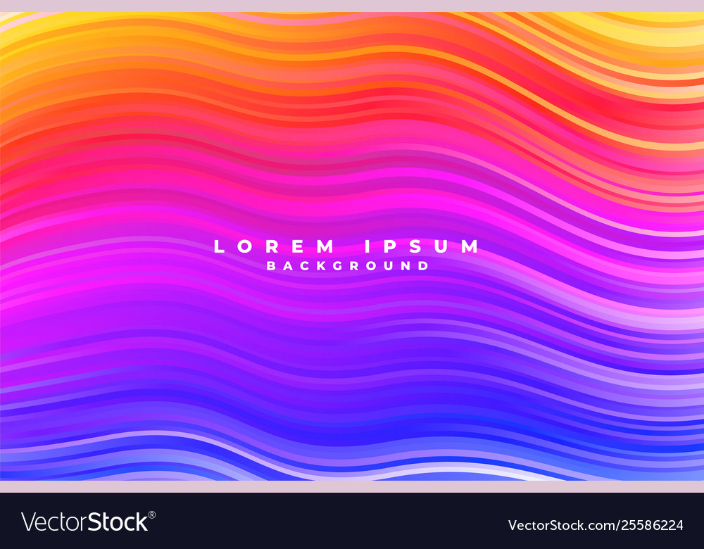 Vibrant rainbow color stripes background Vector Image