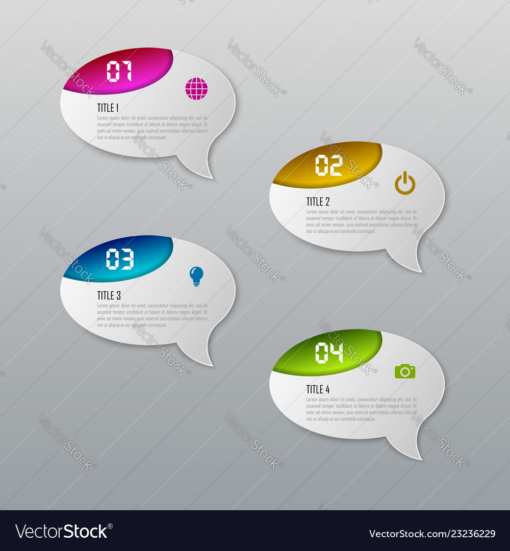 Abstract infographic template for chart diagram Vector Image