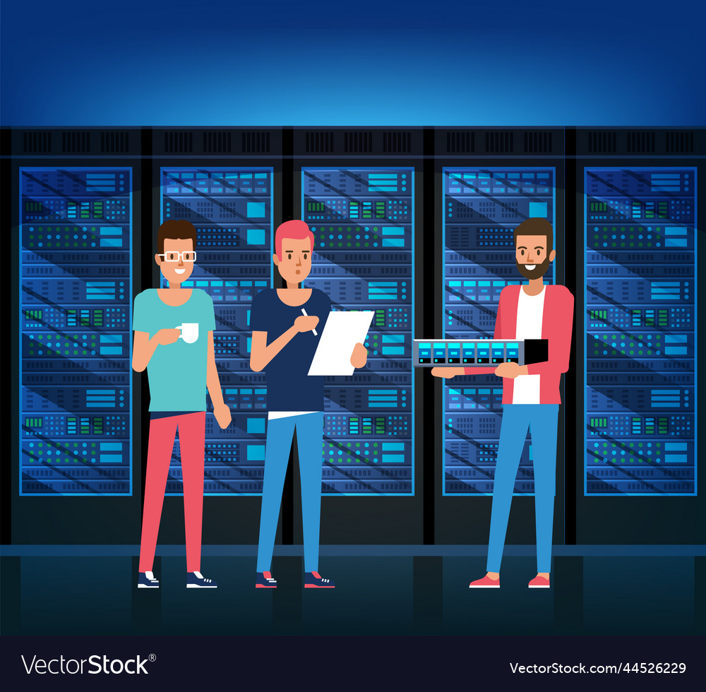 Data center Royalty Free Vector Image - VectorStock