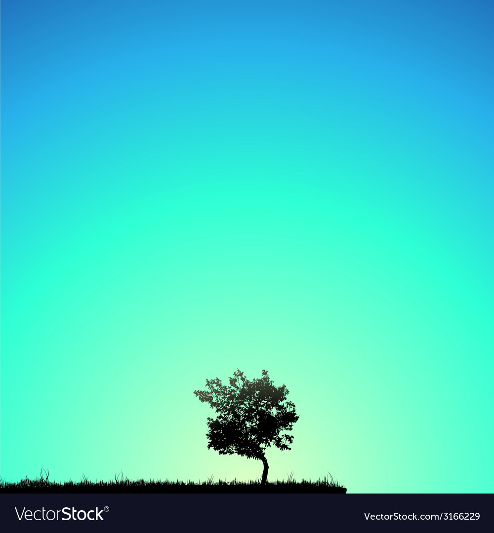 Tree background Royalty Free Vector Image - VectorStock