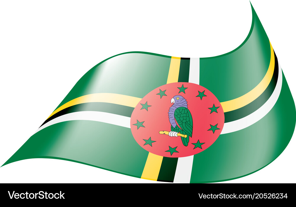 Dominica flag Royalty Free Vector Image - VectorStock