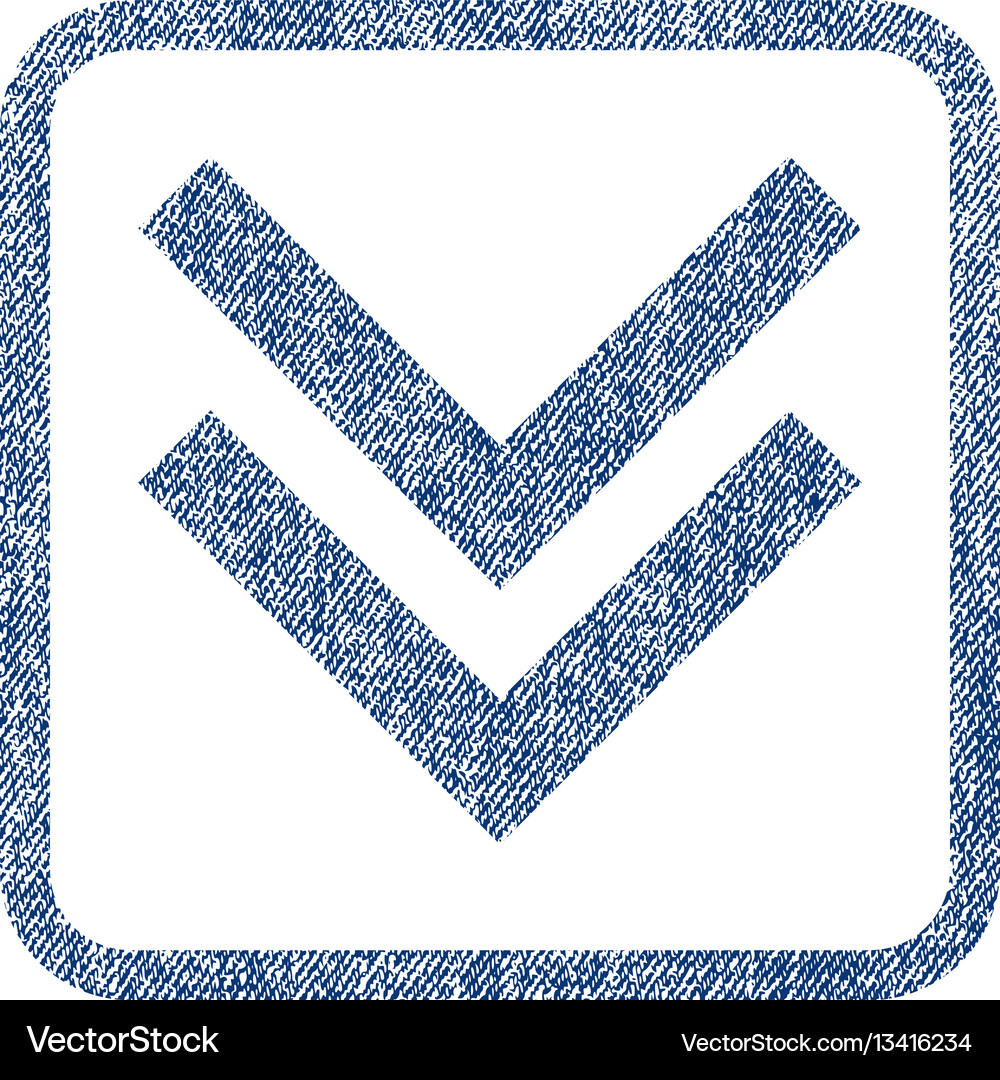 Shift down fabric textured icon Royalty Free Vector Image