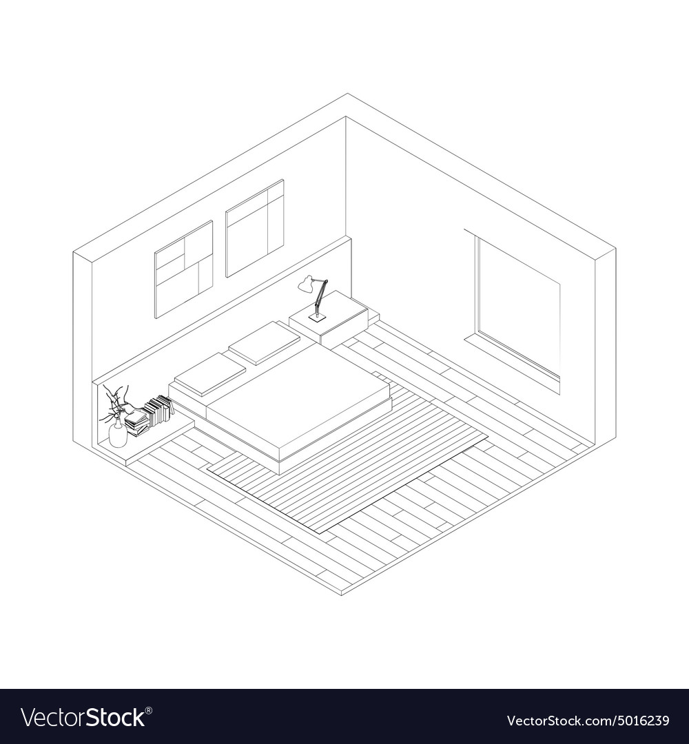 Bedroom Royalty Free Vector Image - VectorStock