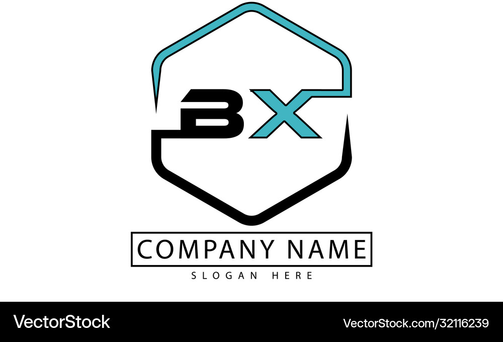 Bx logo initial Royalty Free Vector Image - VectorStock