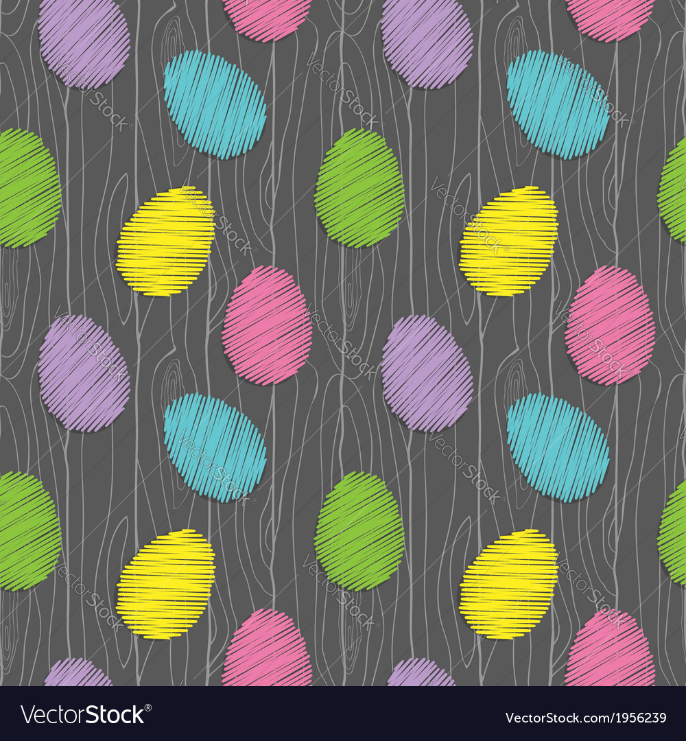 Easter eggs pattern Royalty Free Vector Image - VectorStock