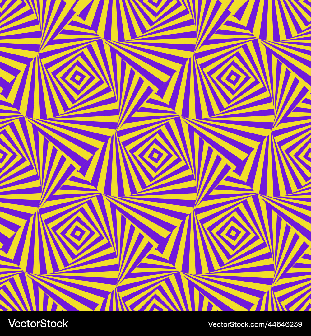 Optical illusion seamless pattern moving visual Vector Image