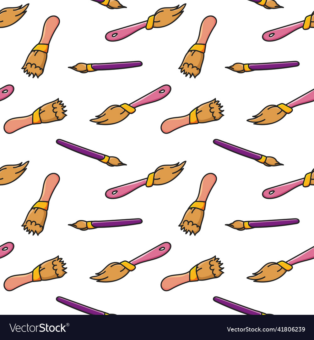 Paint brush pattern Royalty Free Vector Image - VectorStock