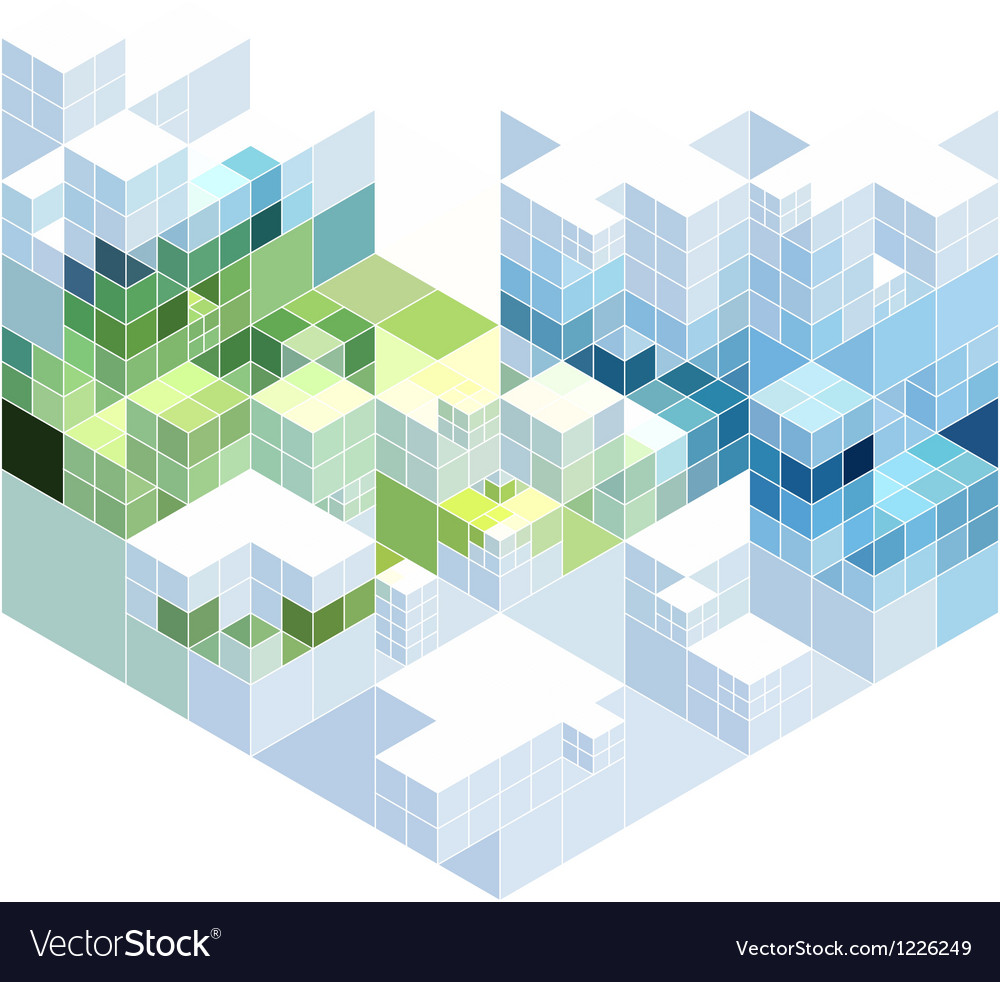Abstract cubic background Royalty Free Vector Image Abstract cubic background Royalty Free Vector Image