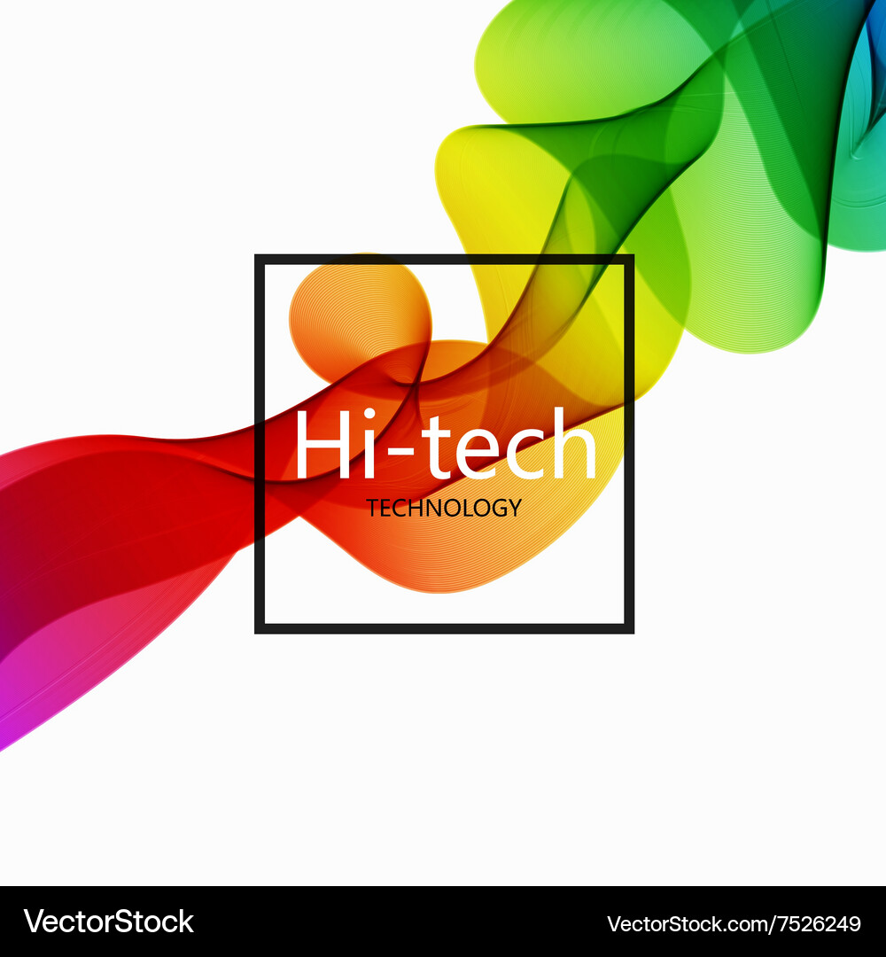 Modern colorful hi-tech abstract background Vector Image