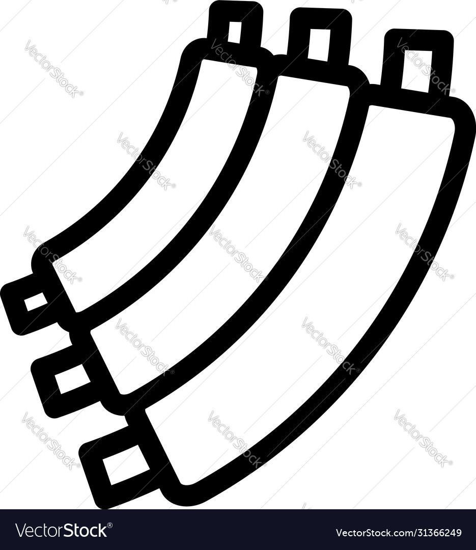 Pork Ribs Icon Outline Style Royalty Free Vector Image