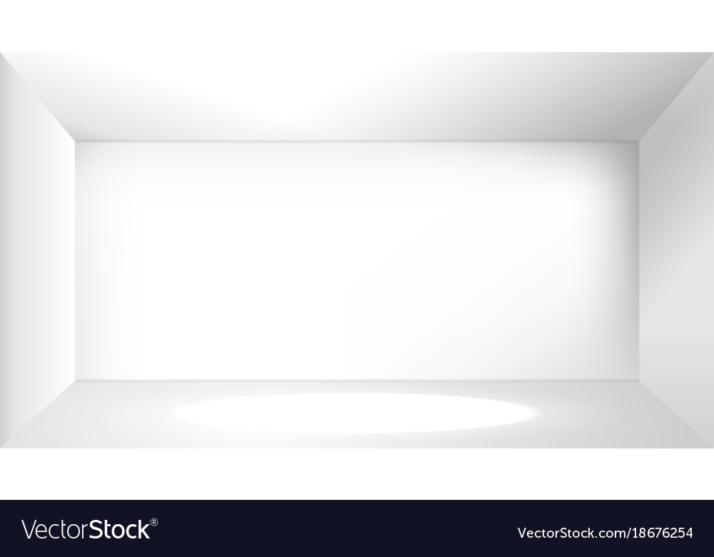 Empty white photo studio interior Royalty Free Vector Image