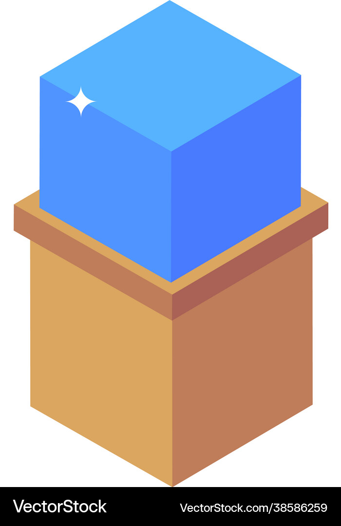 Diamond showcase Royalty Free Vector Image - VectorStock