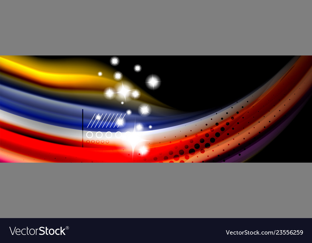 Fluid liquid wave pattern Royalty Free Vector Image