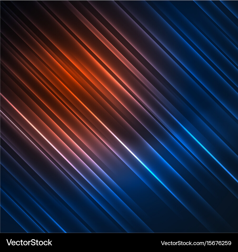 Glowing futuristic lines Royalty Free Vector Image