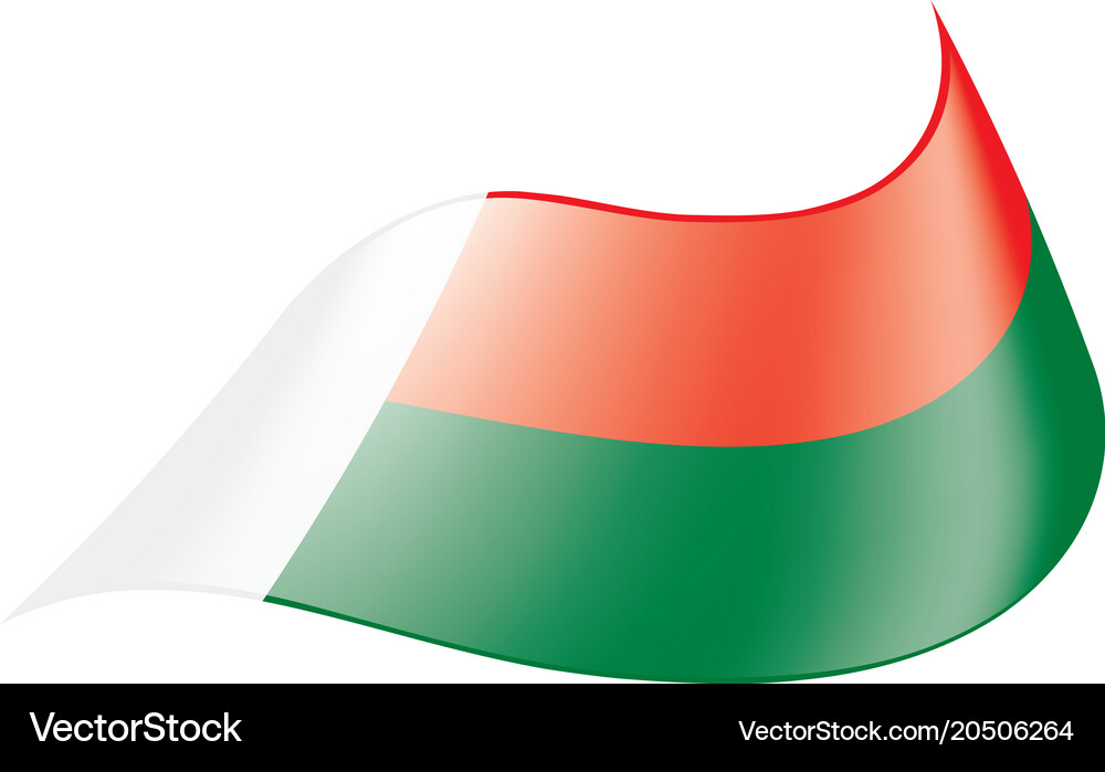 Madagascar flag Royalty Free Vector Image - VectorStock