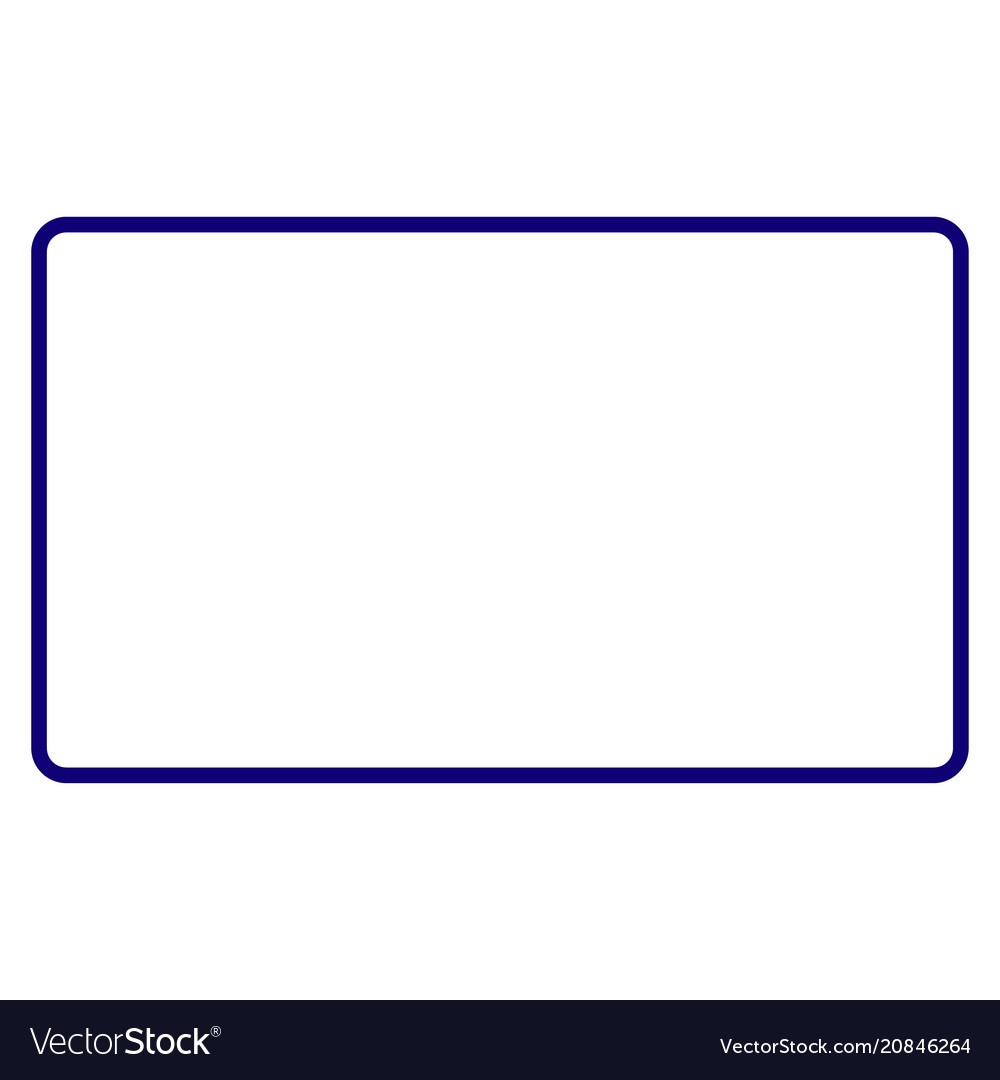 Rounded Rectangle Frame Template Royalty Free Vector Image