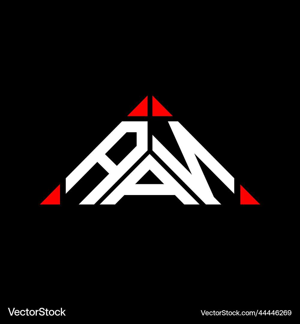 Aan letter logo creative design with graphic Vector Image